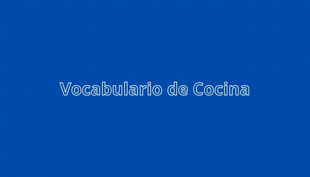 Descarga GRATIS El Libro: Vocabulario De Cocina